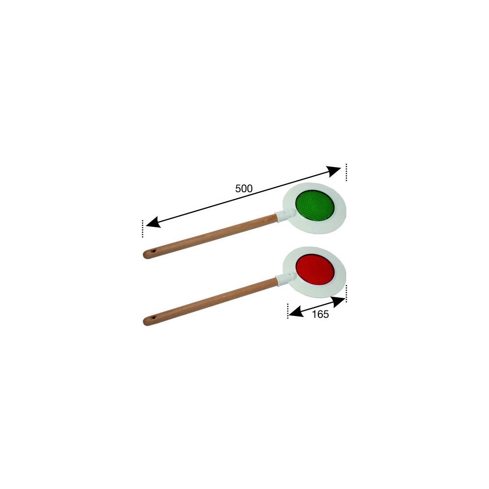 Winkerkelle Rot und Grün | FA45544